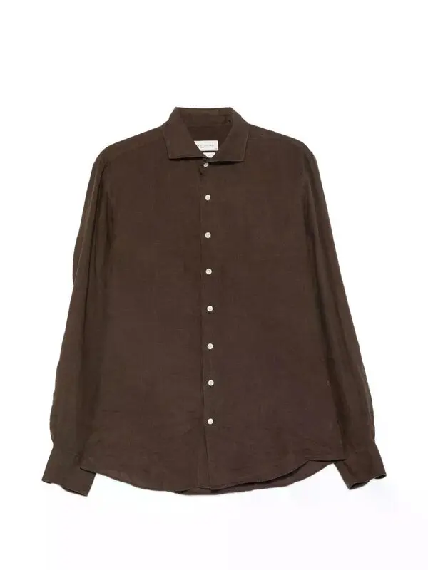 PROFUOMO Spread-collar Long-sleeve Shirt