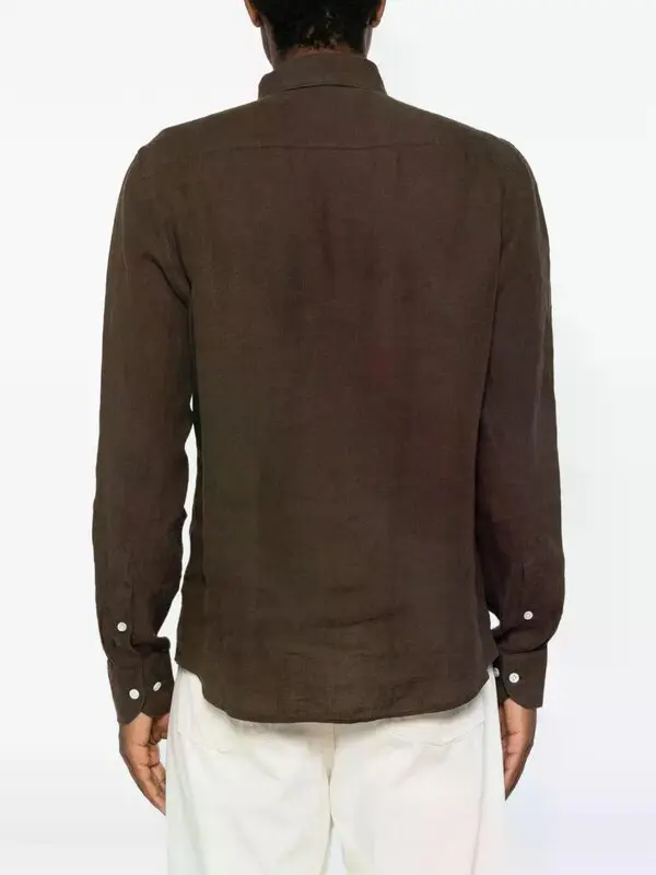 PROFUOMO Spread-collar Long-sleeve Shirt