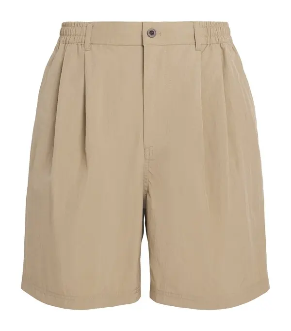 PICANTE Crinkled Pleated Waterproof Nylon Shorts