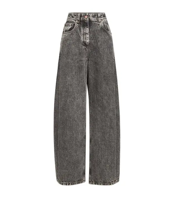 Brunello Cucinelli Loose Barrel Jeans - Grey