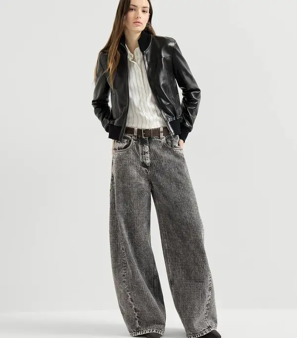 Brunello Cucinelli Loose Barrel Jeans