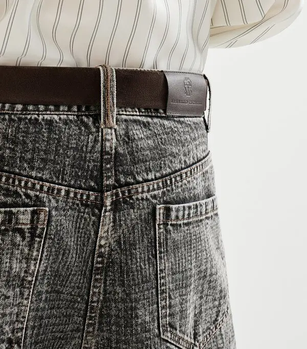 Brunello Cucinelli Loose Barrel Jeans