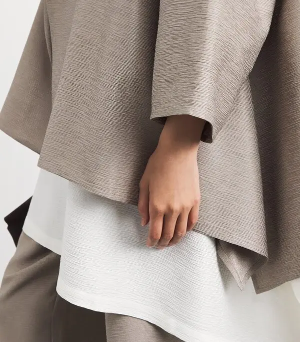 Eskandar Silk Plissé Short Jacket