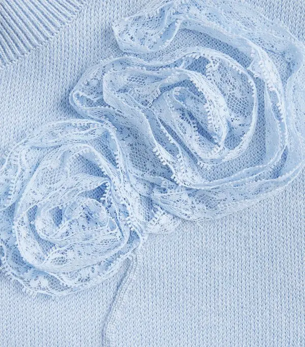 SELF-PORTRAIT Lace Embroidered Cardigan