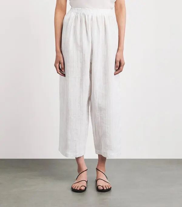 Eskandar Linen-blend Wide-leg Trousers