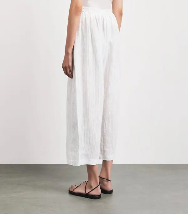 Eskandar Linen-blend Wide-leg Trousers