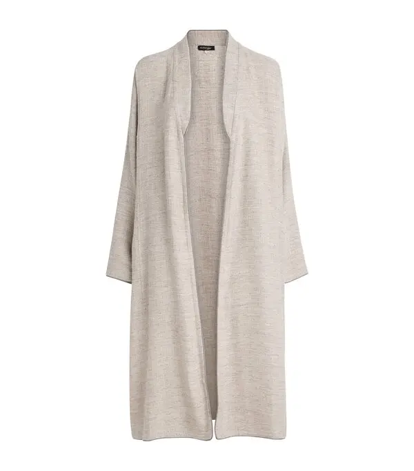 Eskandar Linen-blend Bakhtiari Cardigan - Neutral