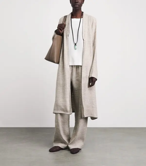 Eskandar Linen-blend Bakhtiari Cardigan