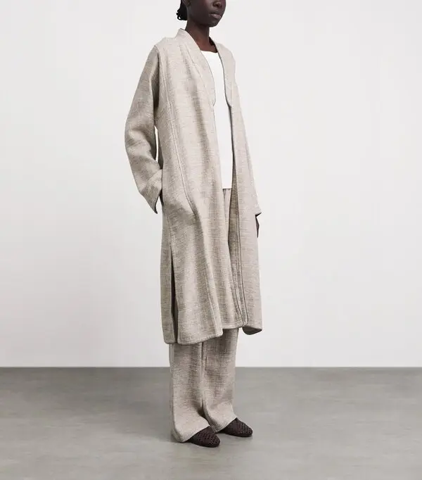 Eskandar Linen-blend Bakhtiari Cardigan