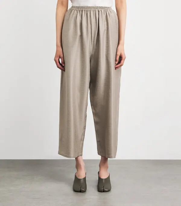 Eskandar Silk Wide Leg Trousers