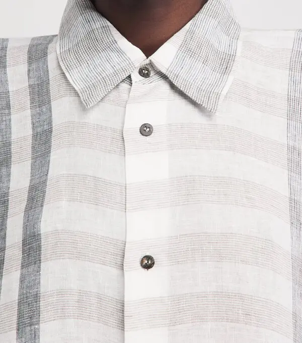 Eskandar Linen A-line Shirt Dress
