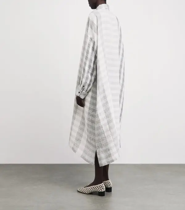 Eskandar Linen A-line Shirt Dress