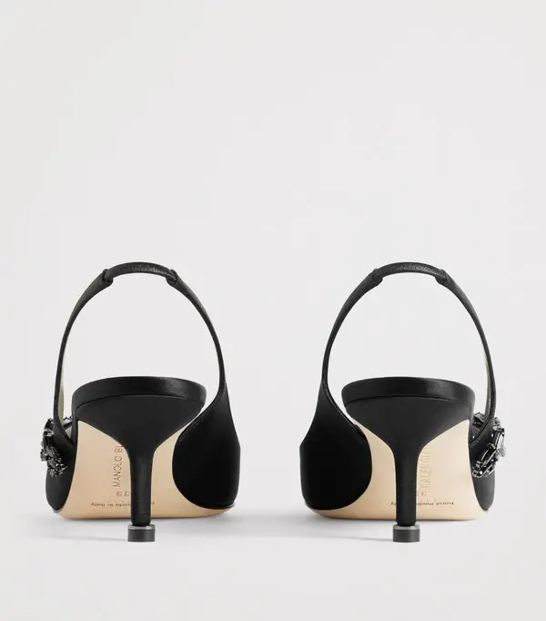 Balenciaga X Manolo Blahnik Embellished Slingback Heels