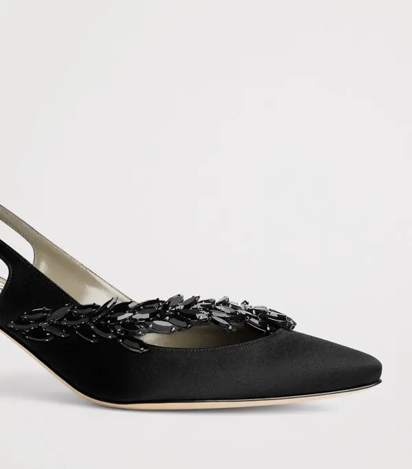 Balenciaga X Manolo Blahnik Embellished Slingback Heels