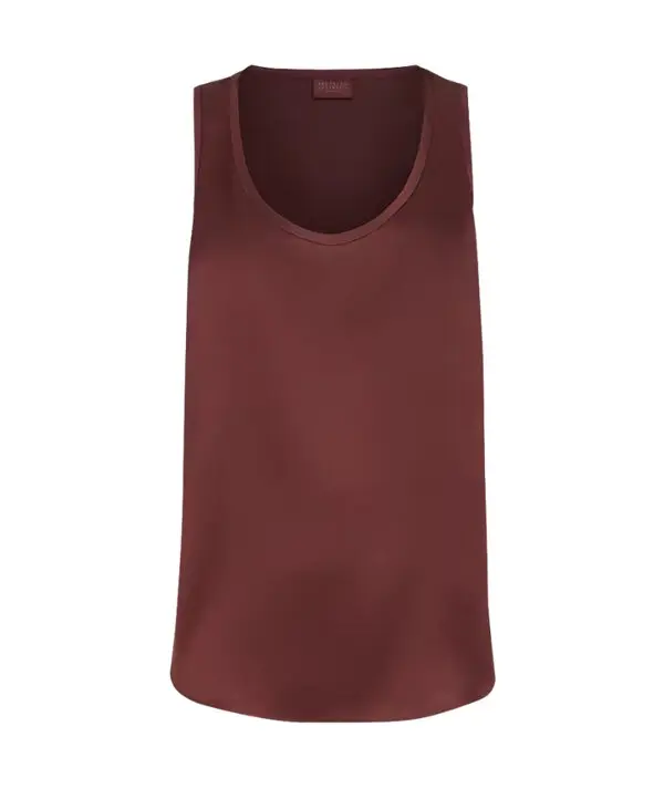 Brunello Cucinelli Sequined Tank Top - Red