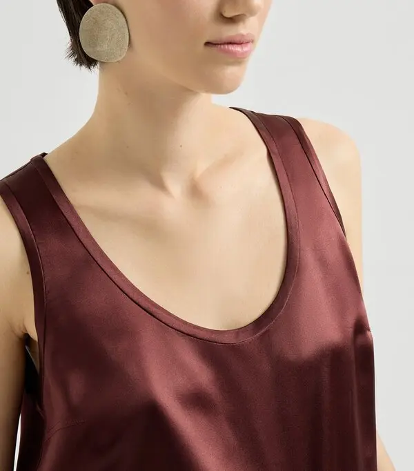 Brunello Cucinelli Sequined Tank Top - Red