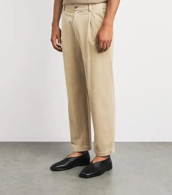 Barena Venezia Corduroy Straight Leg Trousers - Ivory