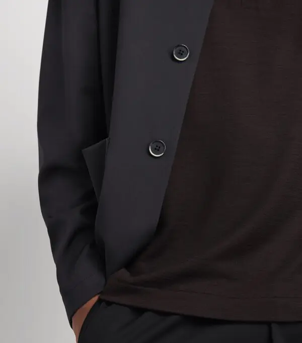 Barena Venezia Stretch-wool Gabardine Overshirt