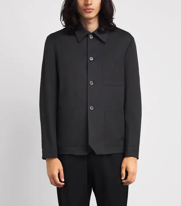 Barena Venezia Stretch-wool Gabardine Overshirt