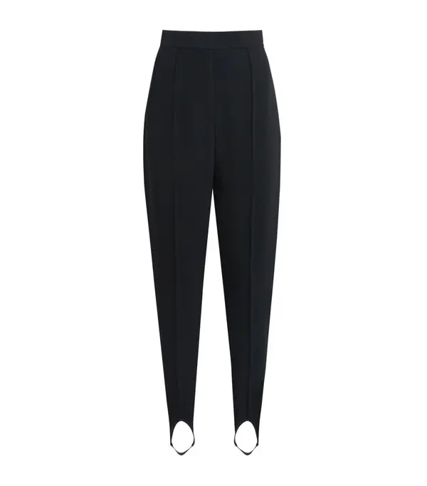 Stella McCartney Crepe Tapered Leggings - Black