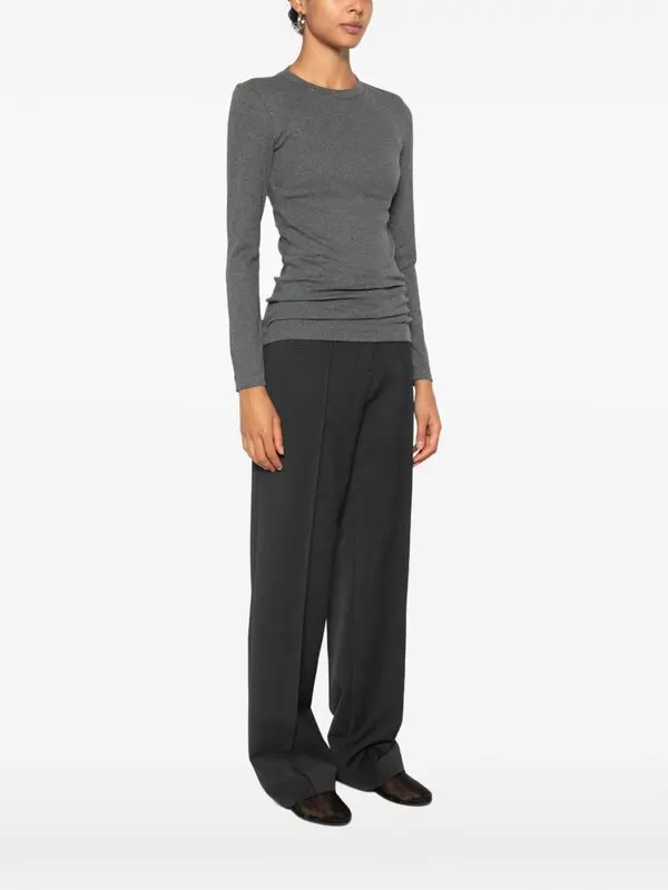 Brunello Cucinelli Dark Monili Trim Crewneck Sweater