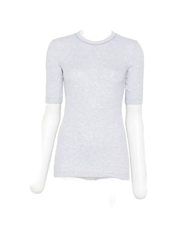 Brunello Cucinelli Crewneck Sweater With Monili Trim - Grey