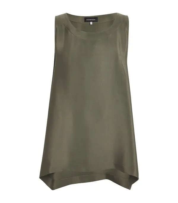 Eskandar Silk A-line Shell Top