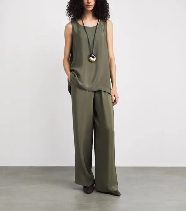 Eskandar Silk A-line Shell Top