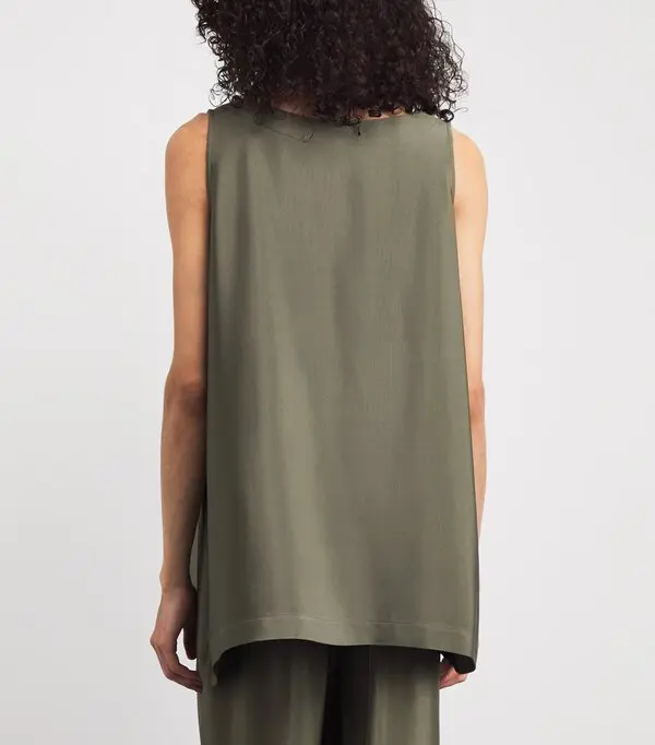 Eskandar Silk A-line Shell Top