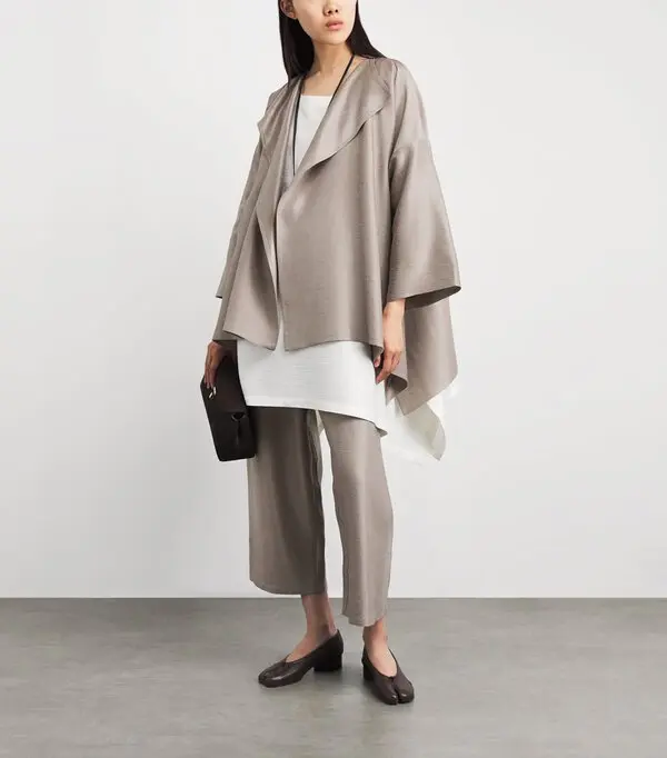 Eskandar Silk Plissé Jacket
