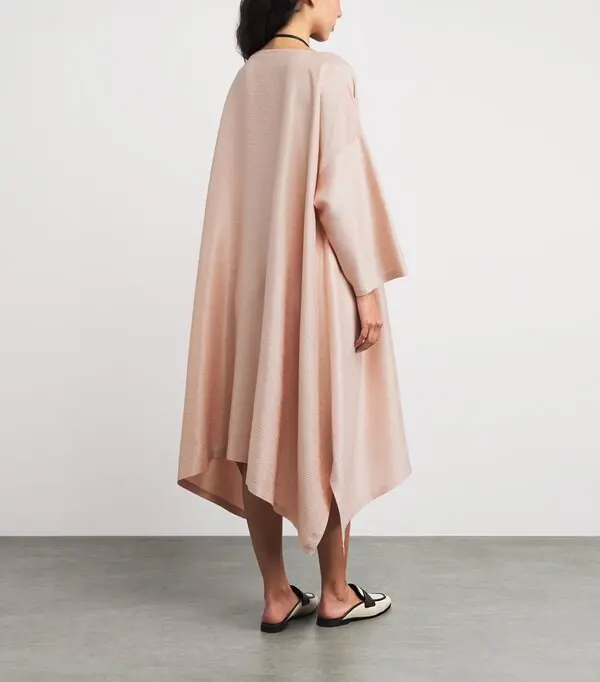 Eskandar Silk Plissé Midi Dress