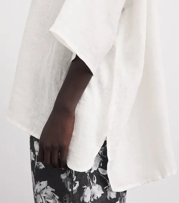 Eskandar Linen Boatneck Blouse