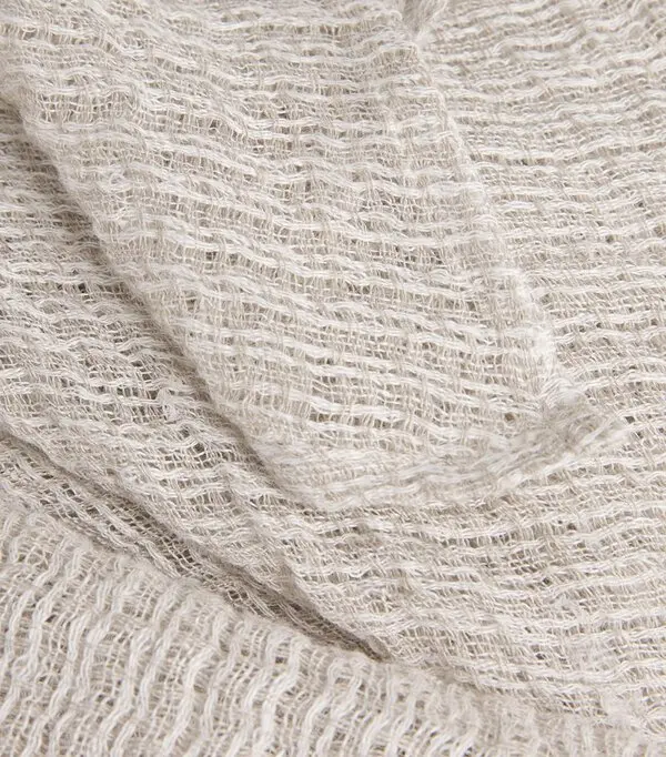 Eskandar Linen Wide-knit Shawl Cardigan