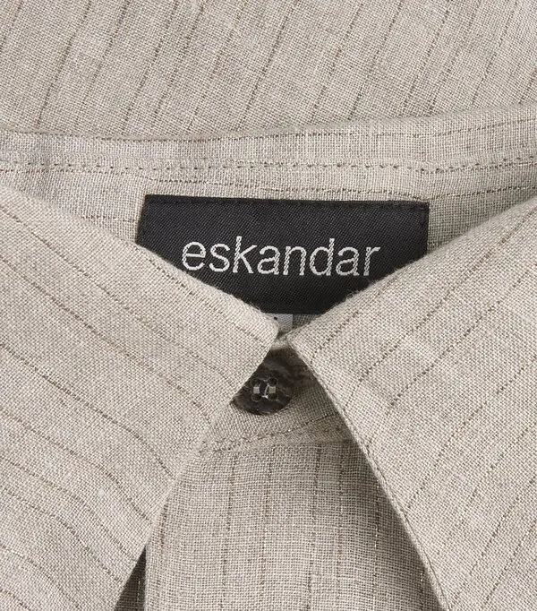 Eskandar Linen-blend Striped Shirt