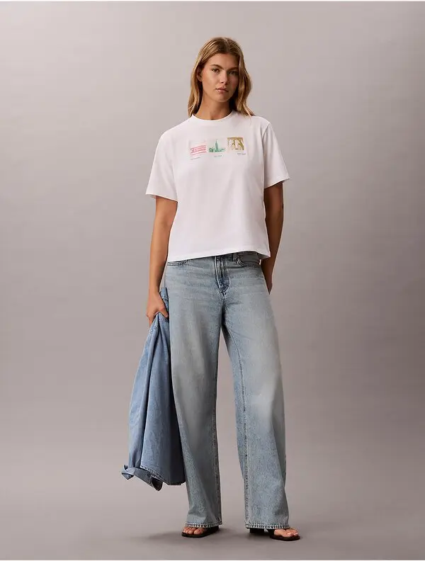 Calvin Klein Graphic Boxy T-shirt - Bright White