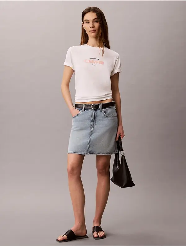 Calvin Klein Bold Logo Graphic T-shirt - Bright White