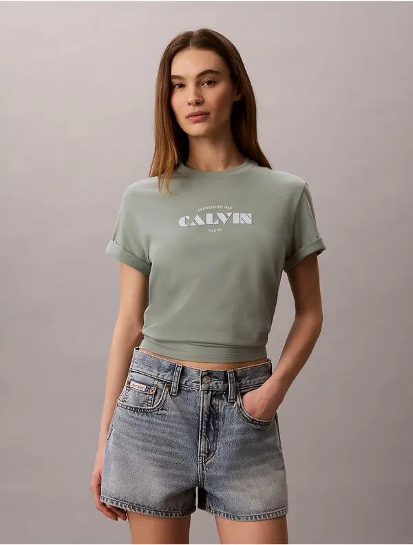 Calvin Klein Bold Logo Graphic T-shirt - Chinois Green