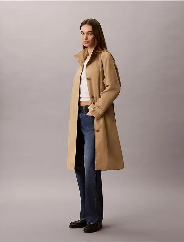 Calvin Klein Tech Long Trench Coat