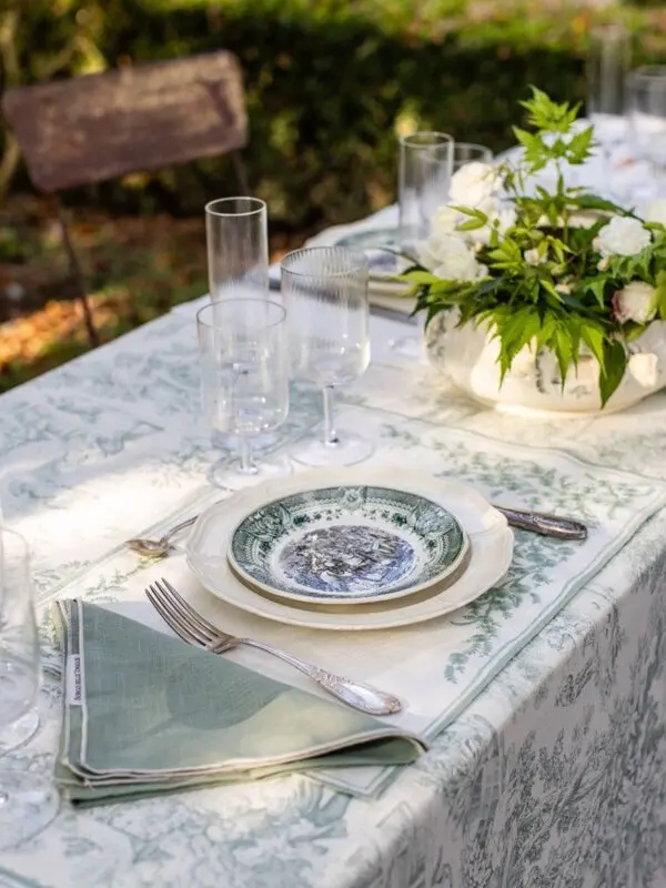 Borgo Delle Tovaglie Venaria Linen Placemat - Green