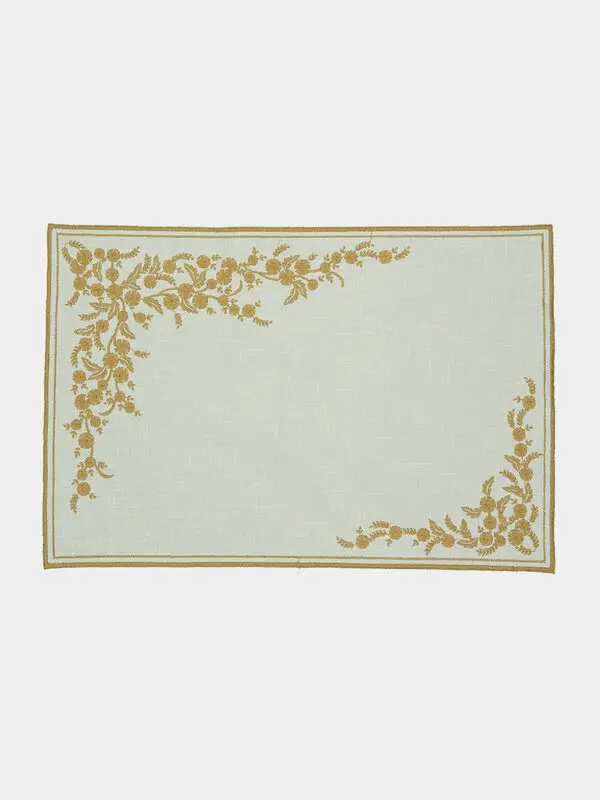 Borgo Delle Tovaglie Venaria Linen Placemat - Yellow