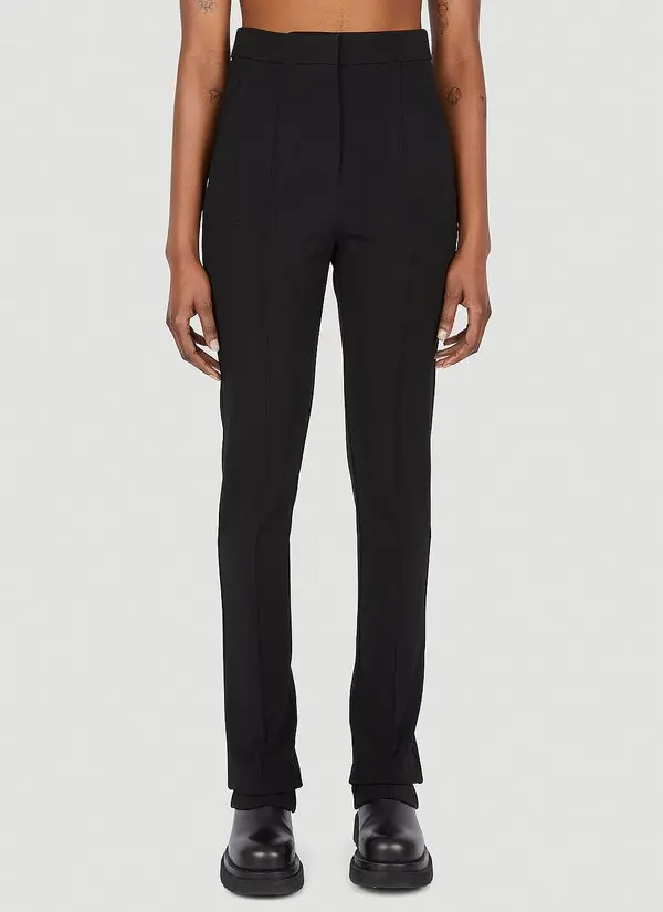 Max Mara High Waist Stretch-jersey Pants - Black