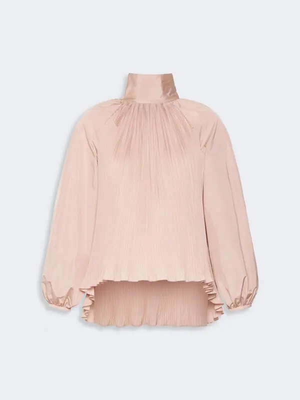 Max Mara Silk Taffeta Blouse - Powder