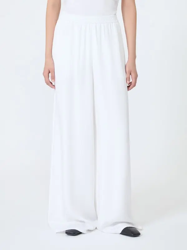 Max Mara Relaxed-fit Heavy Silk Wide-leg Trousers