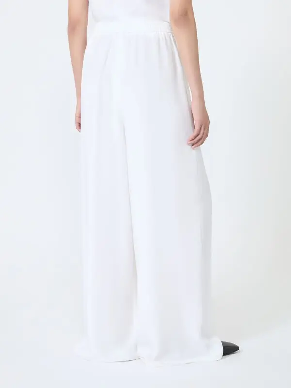 Max Mara Relaxed-fit Heavy Silk Wide-leg Trousers