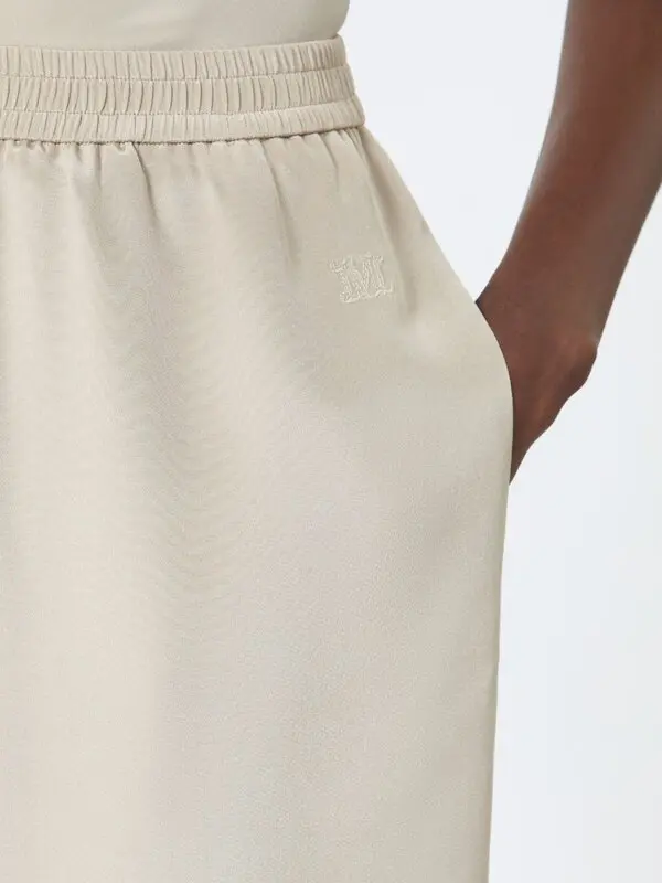 Max Mara Relaxed-fit Heavy Silk Trousers