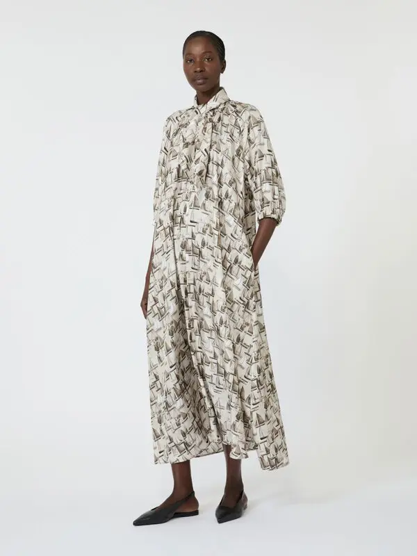 Max Mara Printed Silk Dress