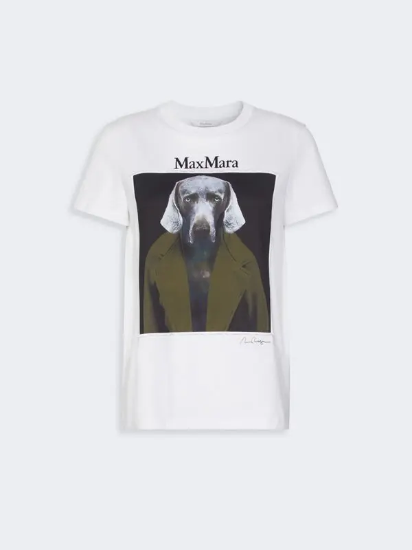 Max Mara Iconic Print-adorned Jersey T-shirt - White