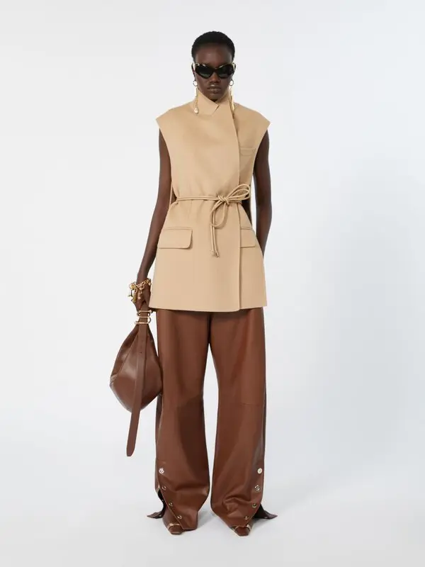 Max Mara Sleeveless Wool Blazer