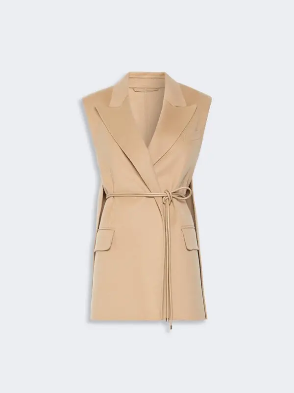 Max Mara Sleeveless Wool Blazer
