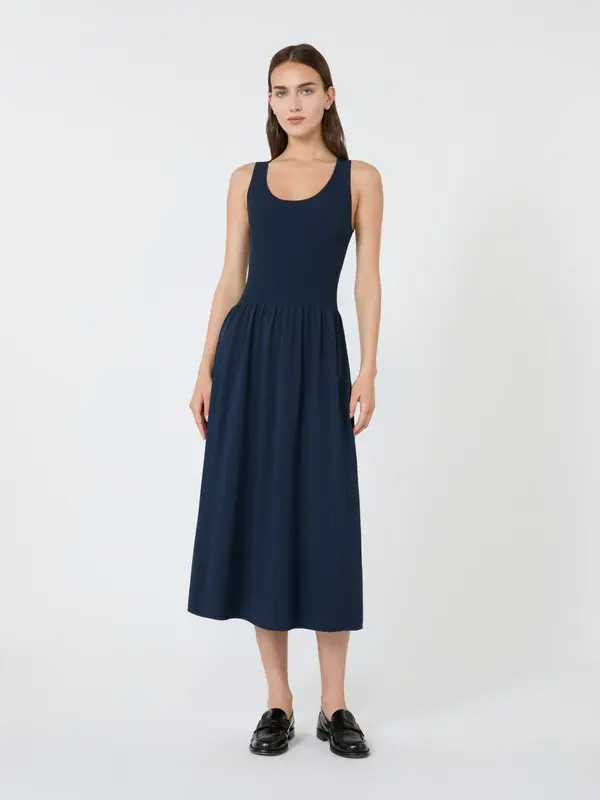 Max Mara Long Viscose Yarn Dress
